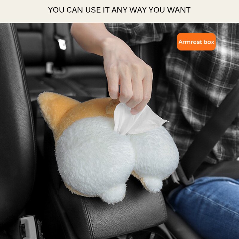 Dual Gebruikt Auto Tissue Box Houder Leuke Vormige... – Grandado