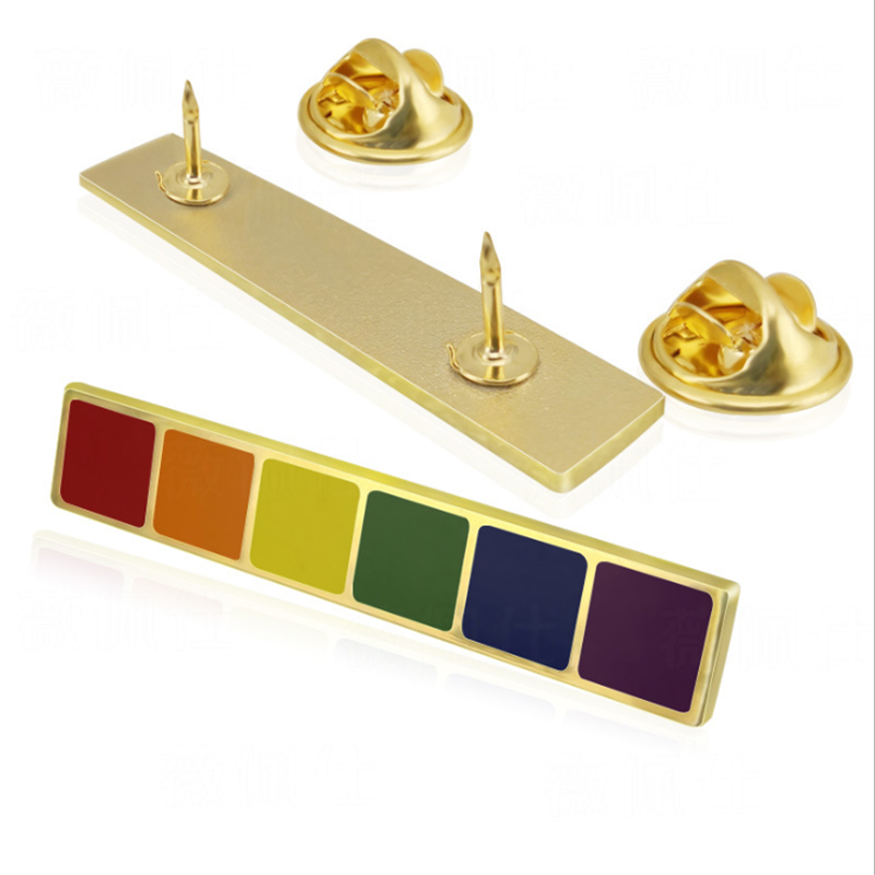 LGBT Pride Rainbow Metal Enamel Button Badge Gay L... – Grandado