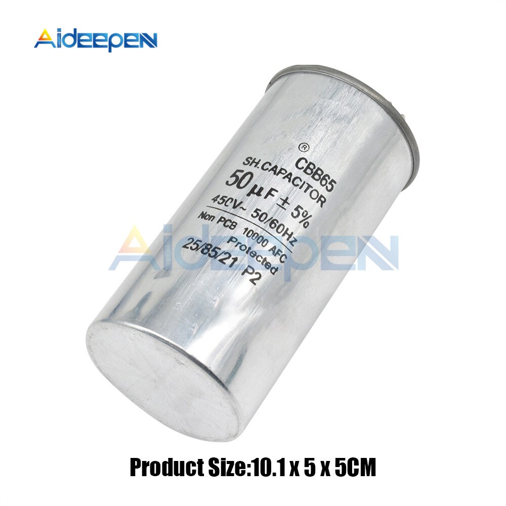 CBB65 50uF 450V AC Motor Condensator Airconditione... – Grandado