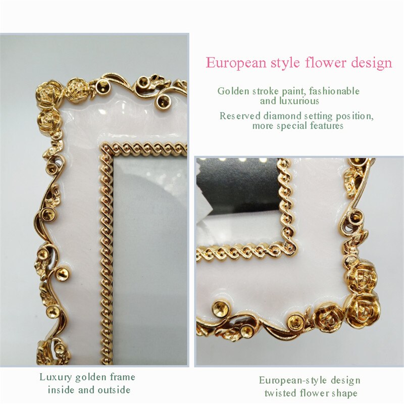 European photo frame decoration painting mirror we... – Grandado