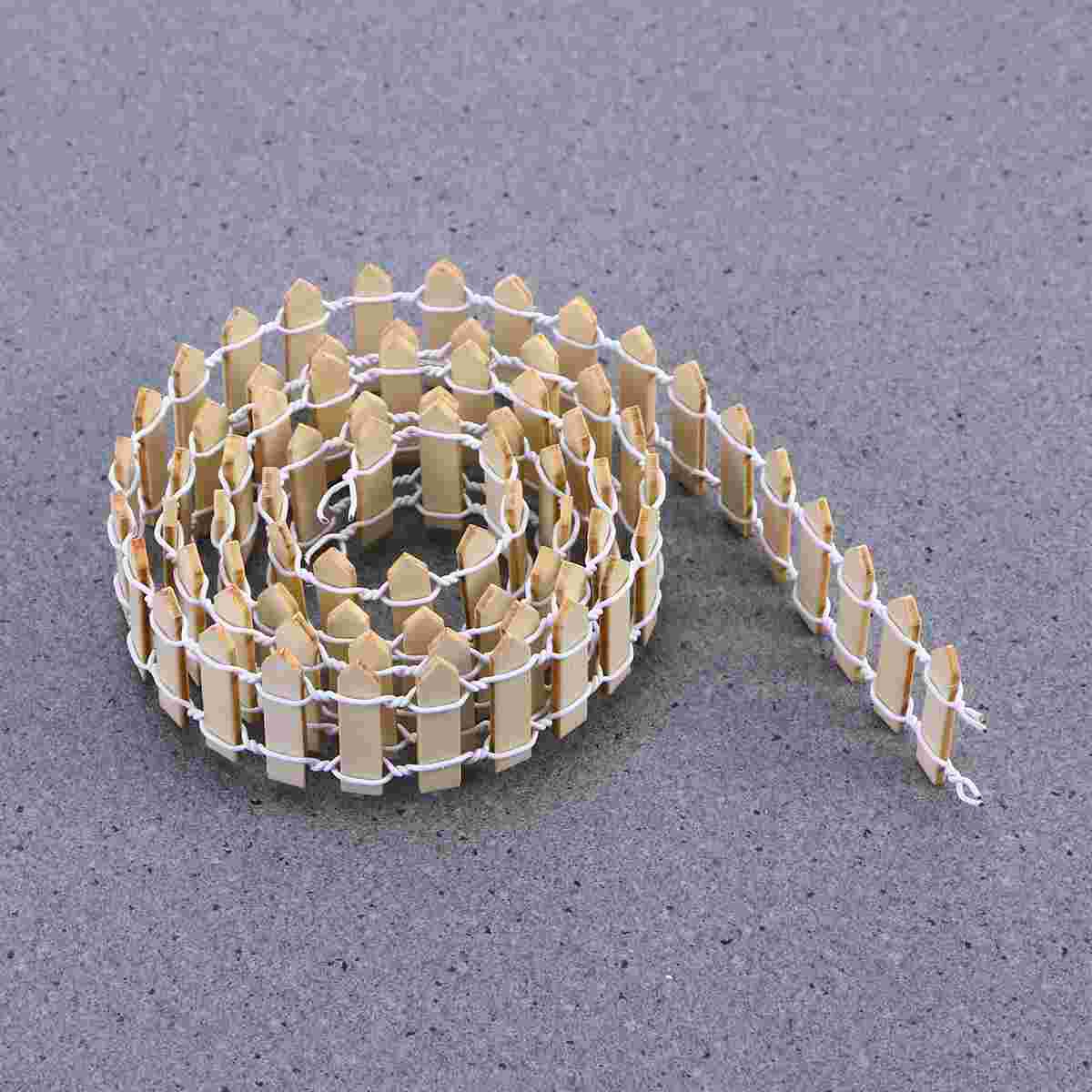 100cm x 3cm Mini Small Wood Fence DIY mini house F... – Vicedeal