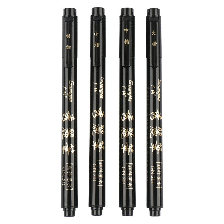 4 pcs/set Calligraphy Pen Fine Medium Brush Tip fo... – Vicedeal