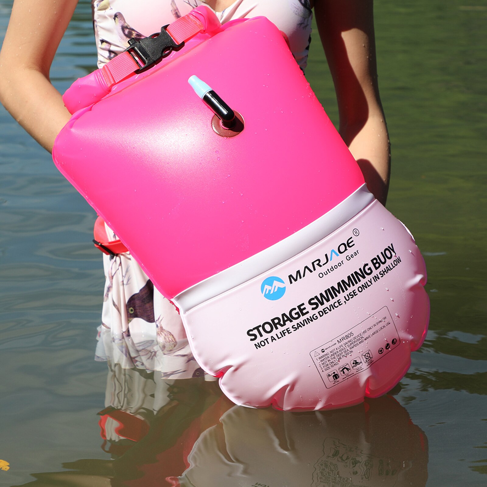 Safety Swimming Buoy Safety Float Air Dry Bag Infl... – Grandado