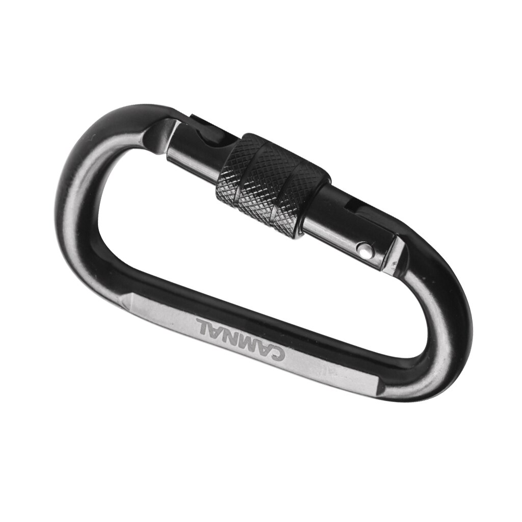 D-Shape 30KN Screw Locking Carabiner Rock Climbing... – Vicedeal