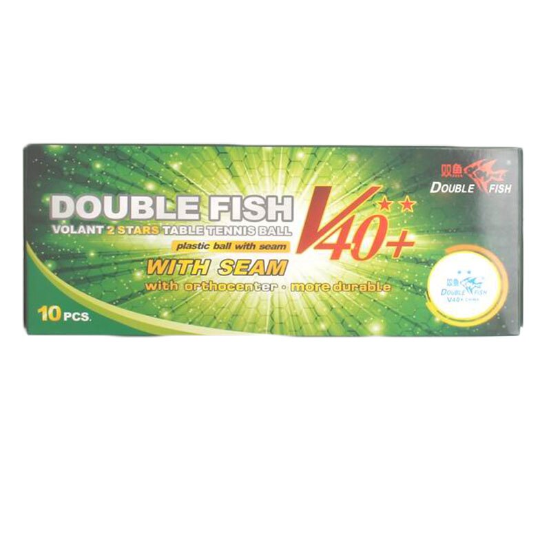 Original double fish 2 stars V40+ table tennis bal... – Grandado