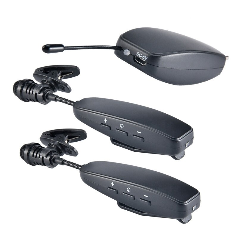 UHF Microphone One for Two Lavalier Wireless Micro... – Grandado