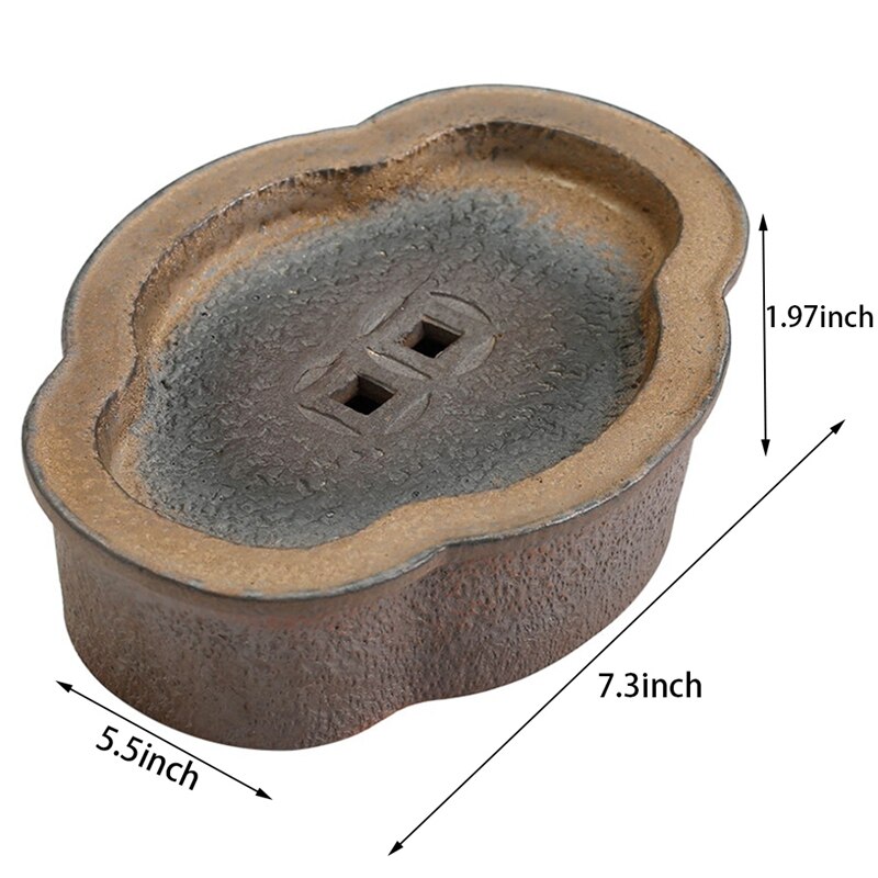 Earthenware Pot-Supporting Ceramic Tray Water Dry-... – Grandado