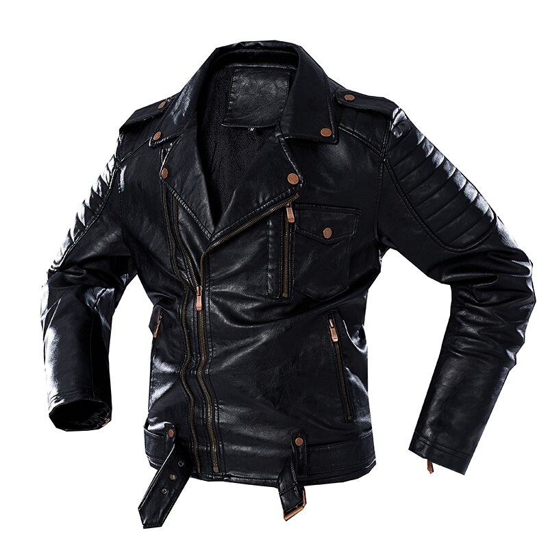 Newest Punk Rock Jacket Men Zipper Retro Motorcycl... – Grandado