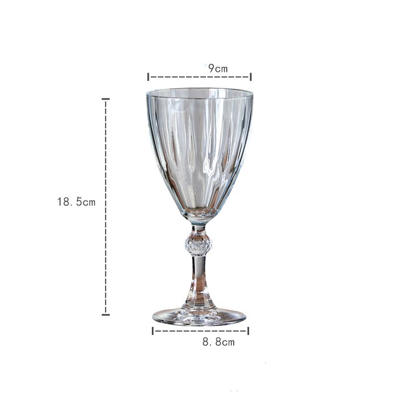Cup glass vintage red wine glass diamond goblet wi... – Grandado