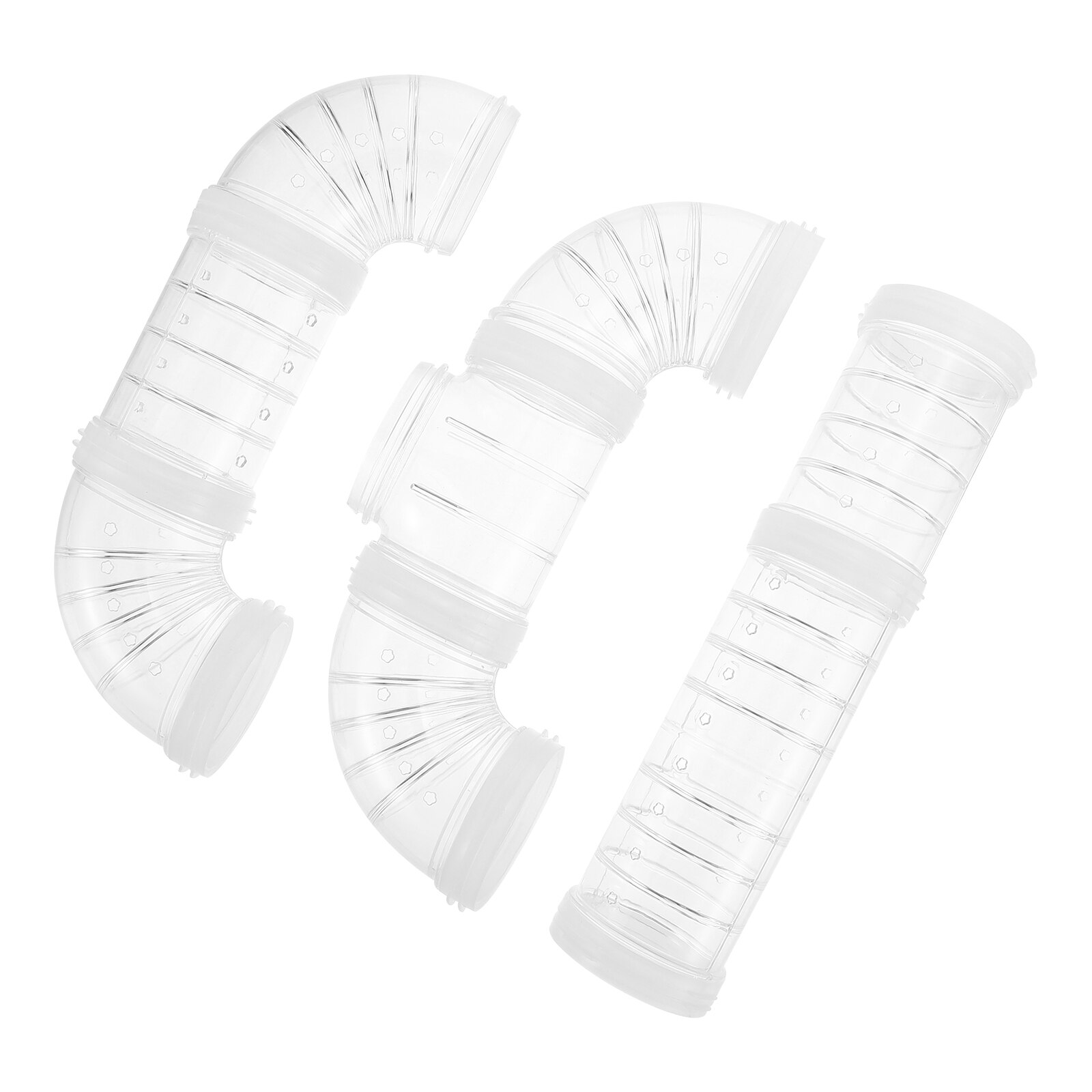 1 Set Plastic Hamster Tube Hamster Cage Maze Conne... – Grandado