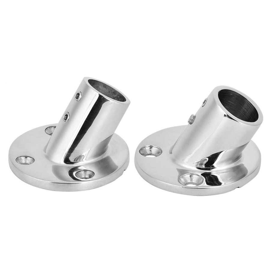 60 degree round base handrail mounting stainless s... – Grandado