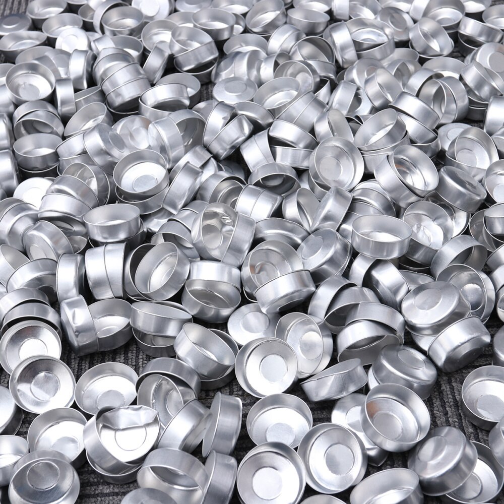 500pcs Aluminum Tea Light Tins Tea Light Empty Cas... – Grandado