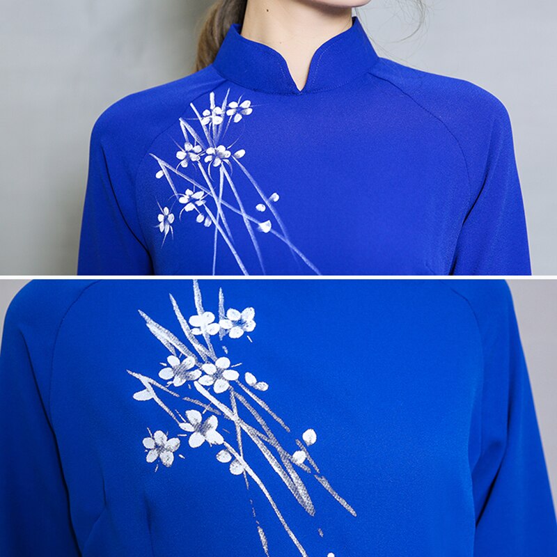 Patchwork Tight Dress For Woman Chinese Traditiona... – Vicedeal