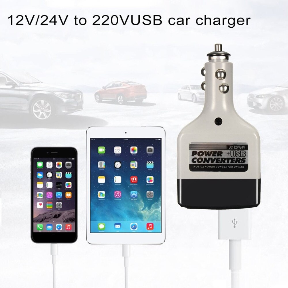 DC 12/24V To AC 220V USB Car Mobile Power Inverter... – Vicedeal