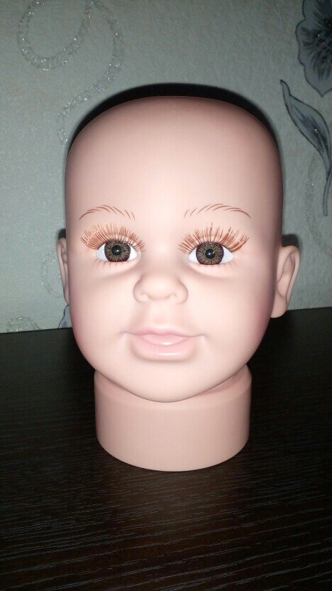 Cammitever børn manikin hoved model skum kvindelig... – Grandado