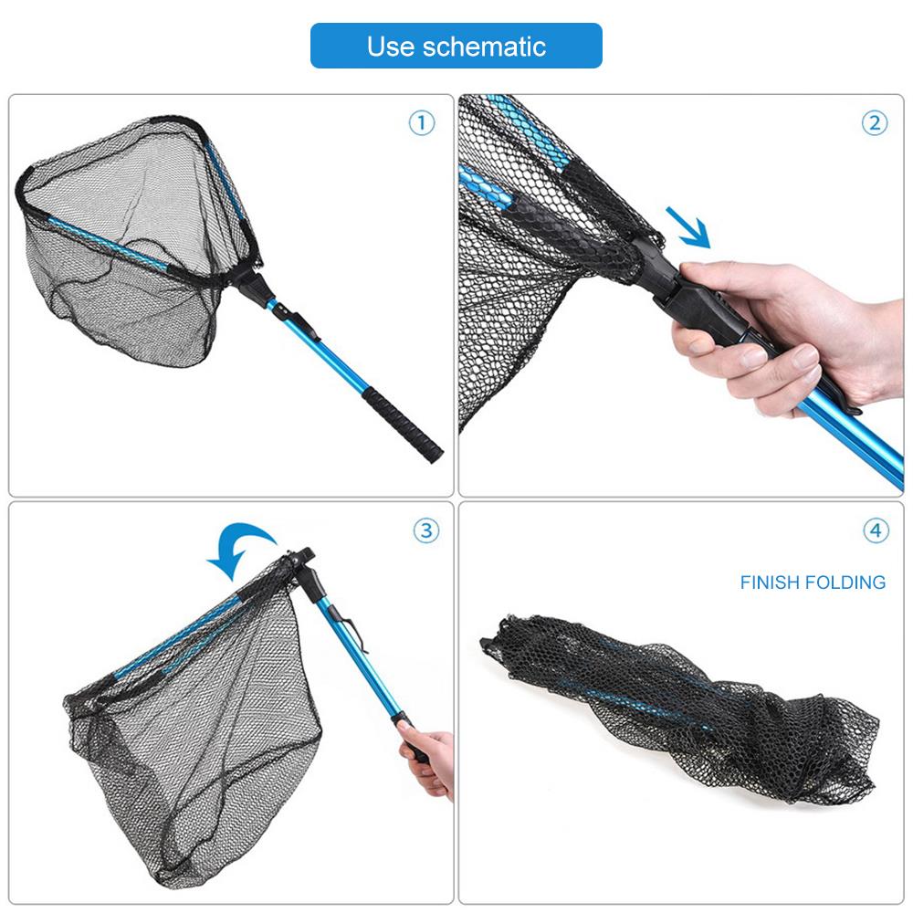 Aluminum Alloy Fishing Net Telescopic Fish Catchin... – Vicedeal
