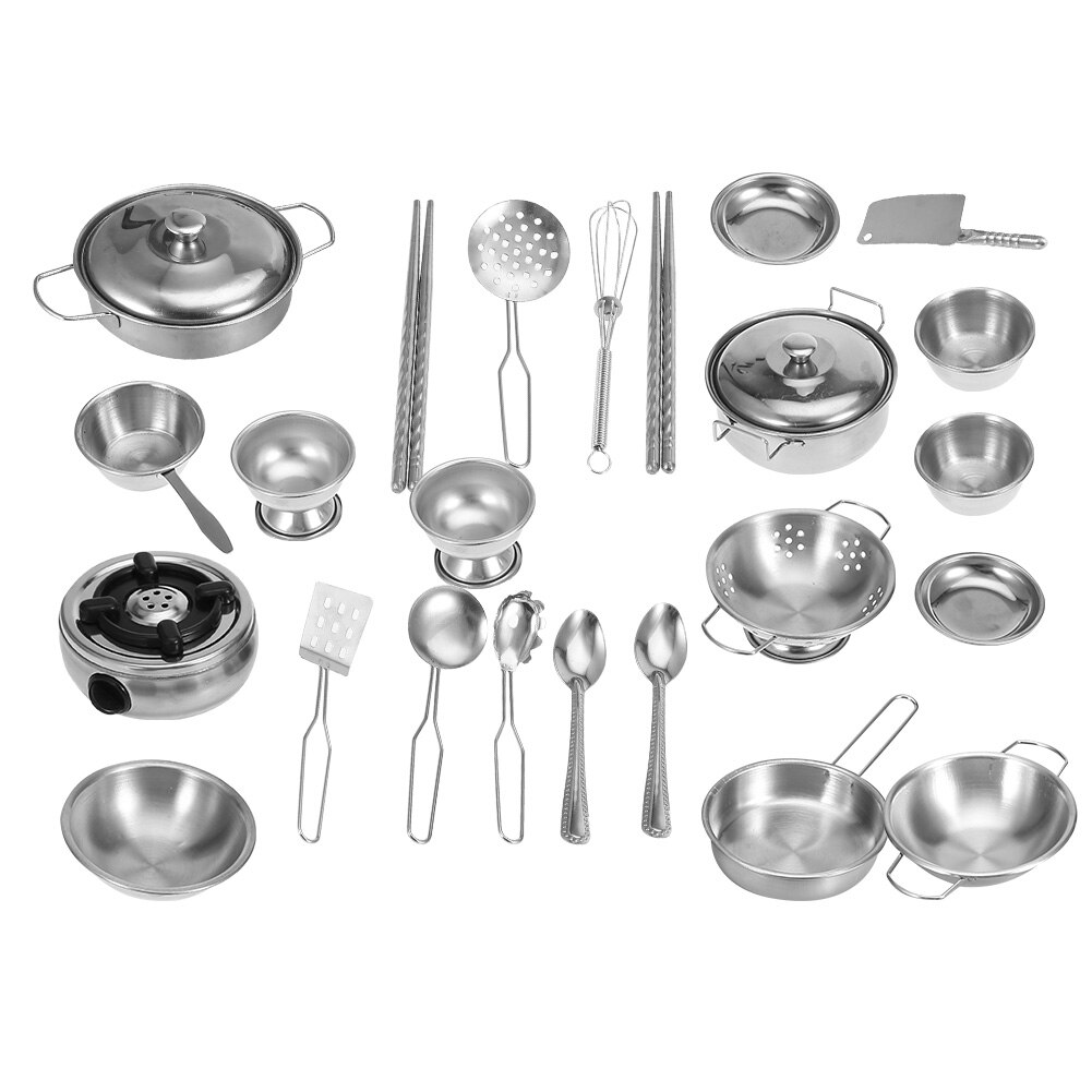 16/18/25Pcs Stainless Steel Miniature Cooking Set ... – Grandado