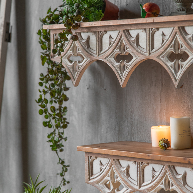 Handmade vintage Wood wall decoration items shelve... – Grandado