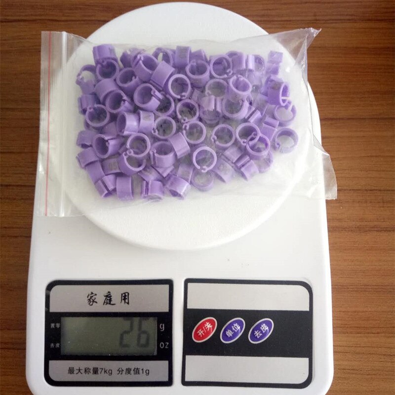 100 stks Kip Kip Duiven Ringen 8mm Bajonet Identif... – Vicedeal