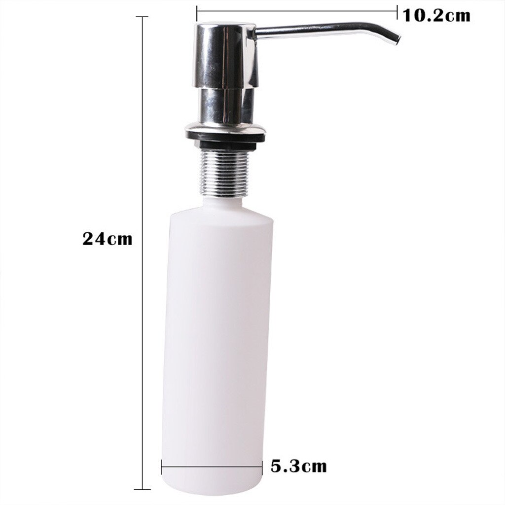 White Liquid Soap Dispenser Lotion Cover Built in ... – Grandado