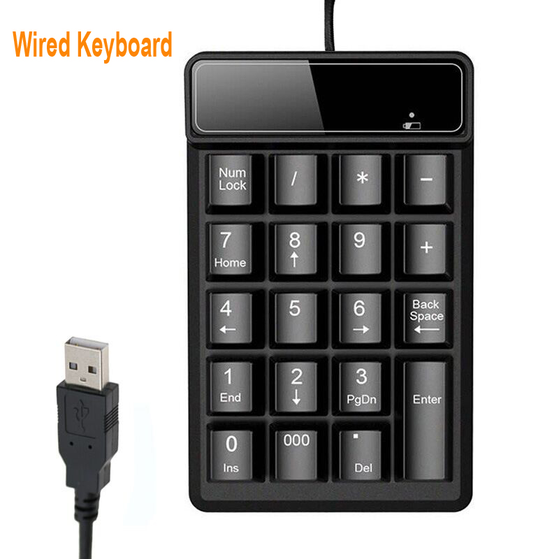 2.4GHz Mini USB Wireless Numeric Keypad 19 Keys Nu... – Grandado