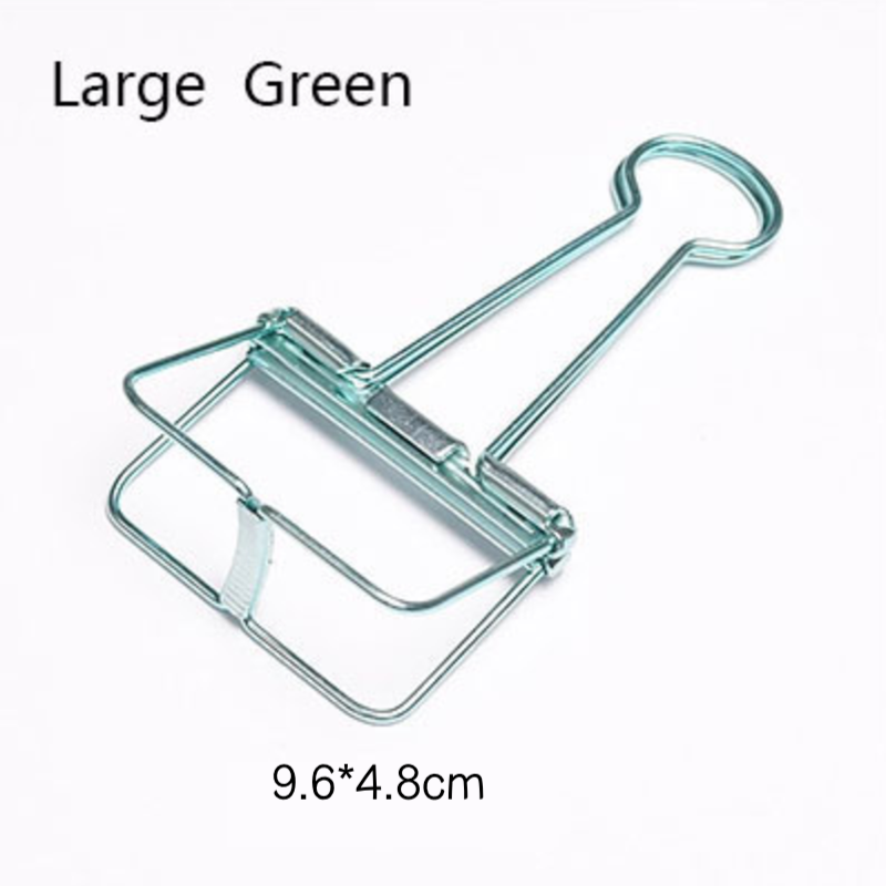 Colored Metal Hollow Binder Clip for Girl Kawaii P... – Vicedeal