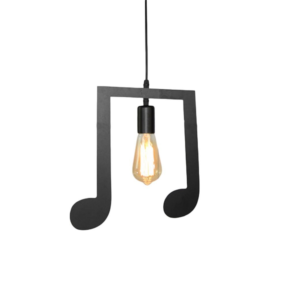 Nordic Modern Wrought Iron Musical Notes Chandelie... – Vicedeal