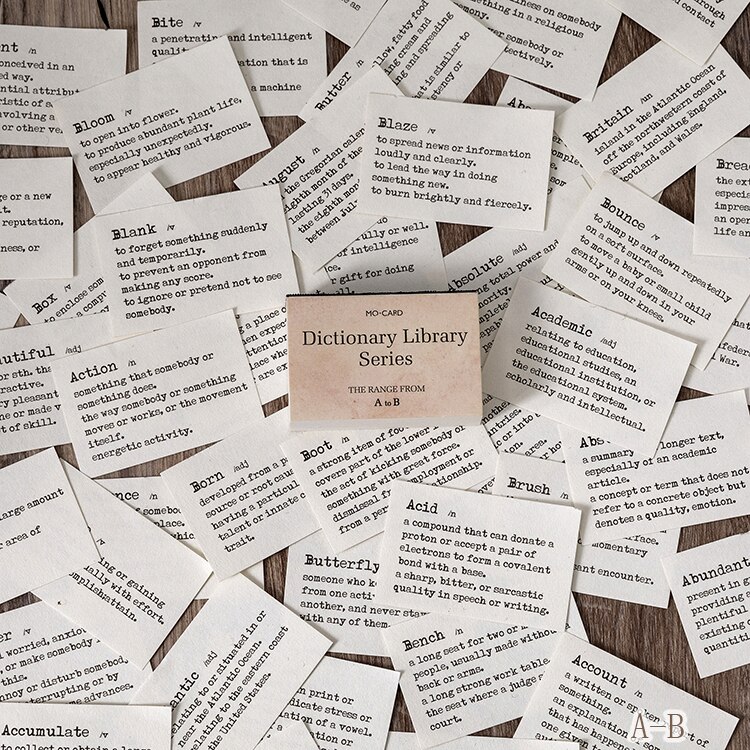 Vintage Dictionary Library Series Book Memo Pad Re... – Vicedeal