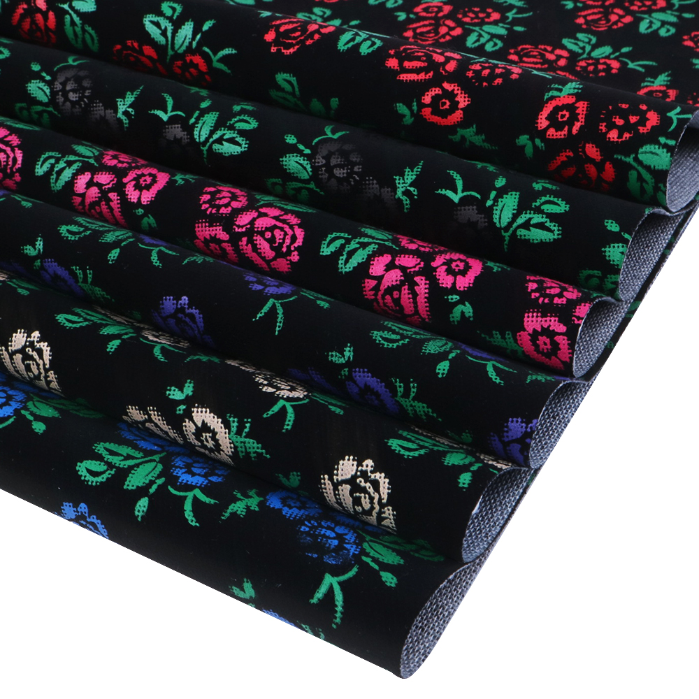 20*34cm 6Pcs Bloemen Gedrukt Synthetisch Leer Stof... – Grandado