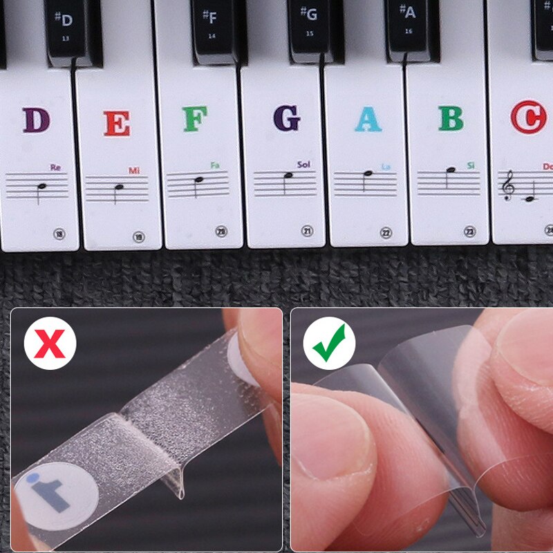 Piano Sticker 43/88/61/54/49 Electronic Keyboard P... – Grandado
