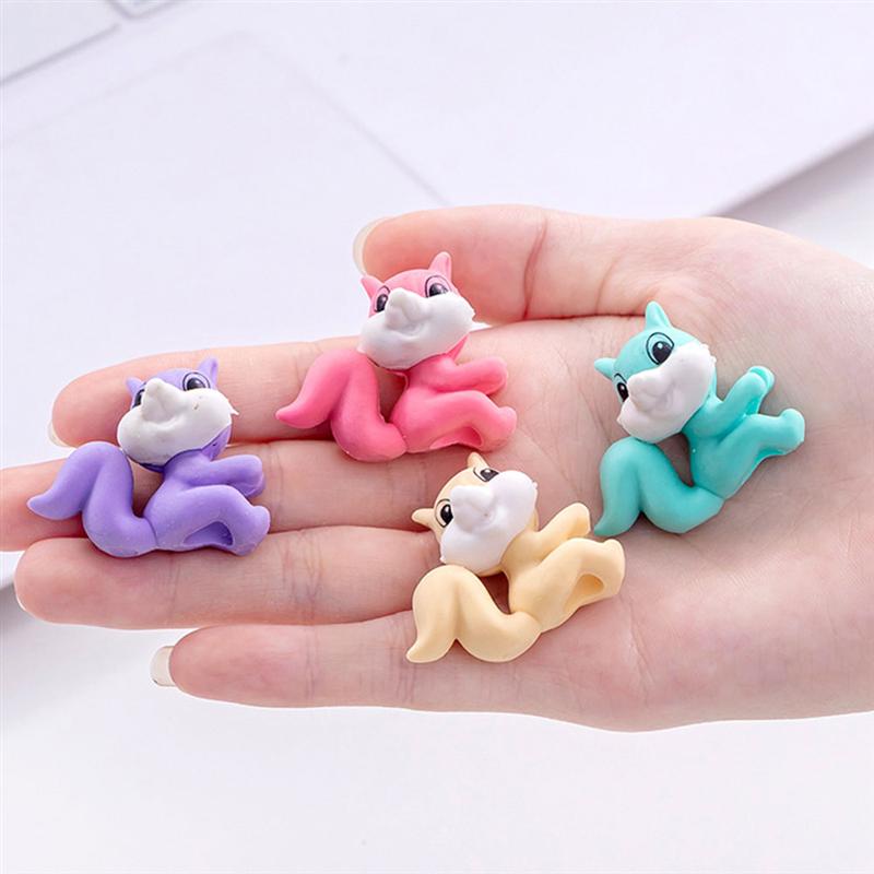 16Pcs Cute Cartoon Squirrel Eraser Kawaii Statione... – Vicedeal