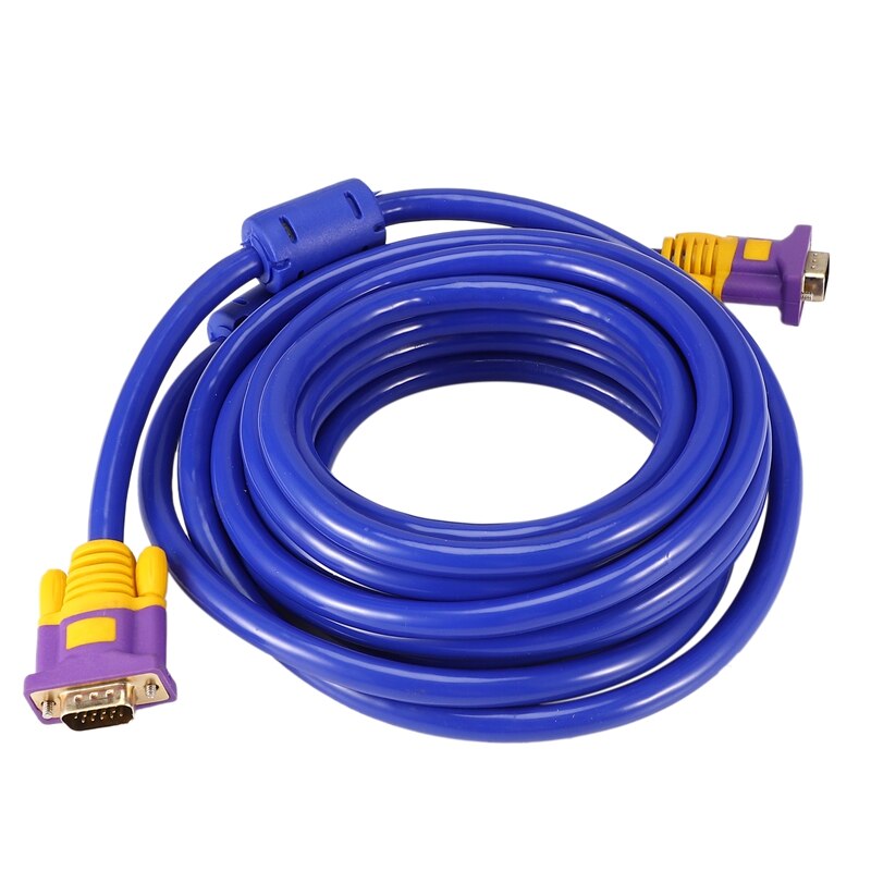 5M VGA Cable Male to Male 3+9 HD Fully Wired 15PIN... – Vicedeal