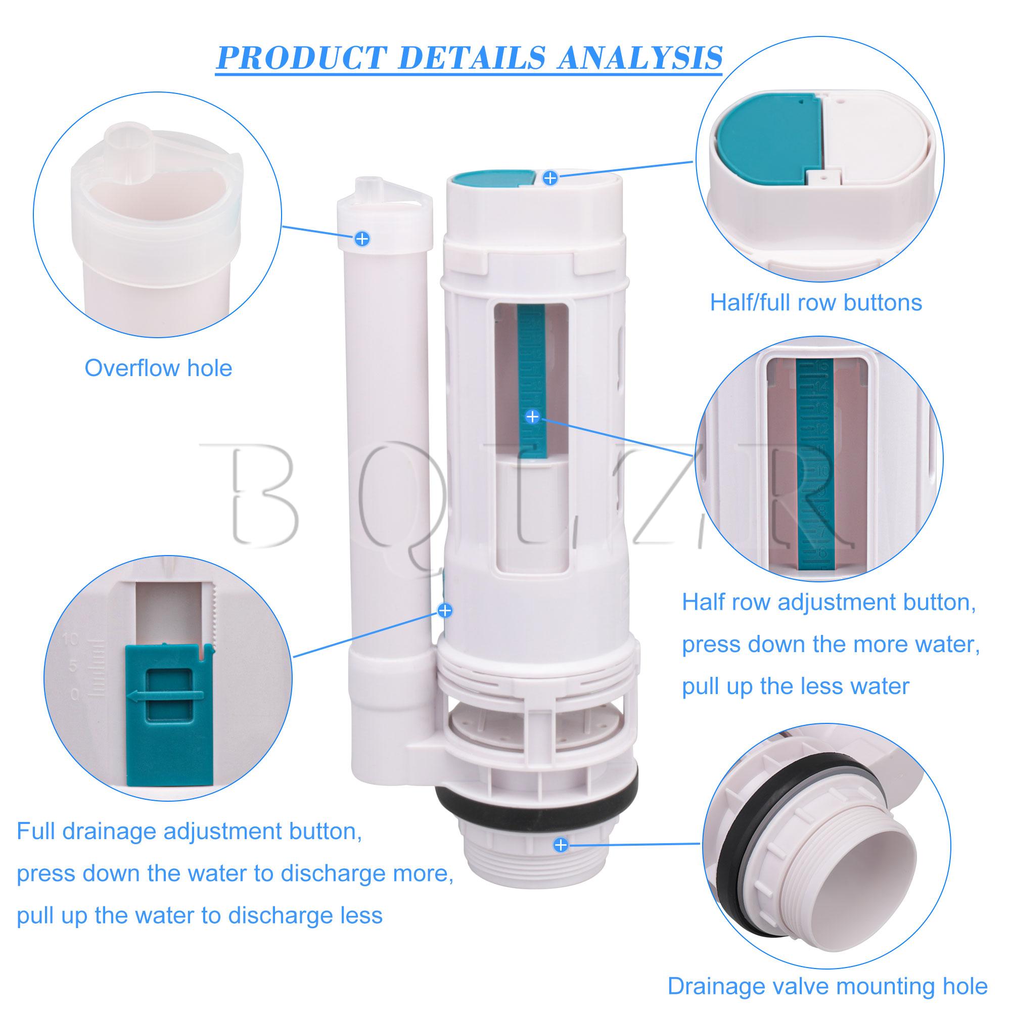 BQLZR Toilet Bottom Inlet Fill Valve Split Push Bu... – Vicedeal