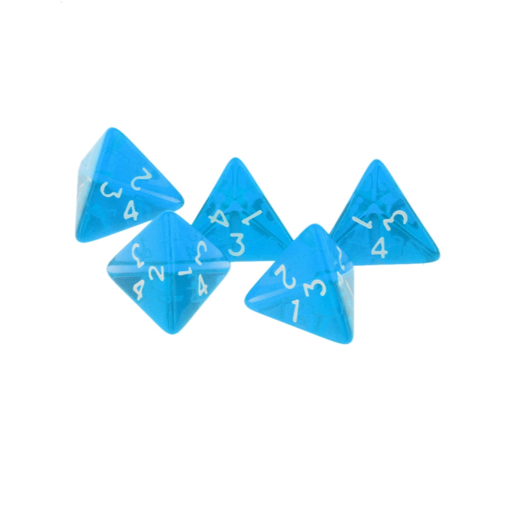 Pack Of 20 Acrylic Multi-Sided Dice D4 D&D RPG... – Grandado