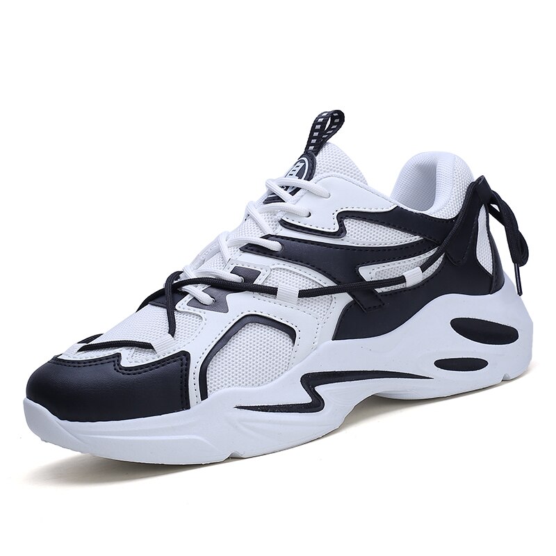 Spring And Summer Mens Casual Shoes Lace-Up Breath... – Grandado