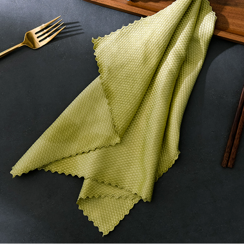 5Pcs Kitchen Anti-Grease Fish Scale Wipe Cloth Wip... – Grandado