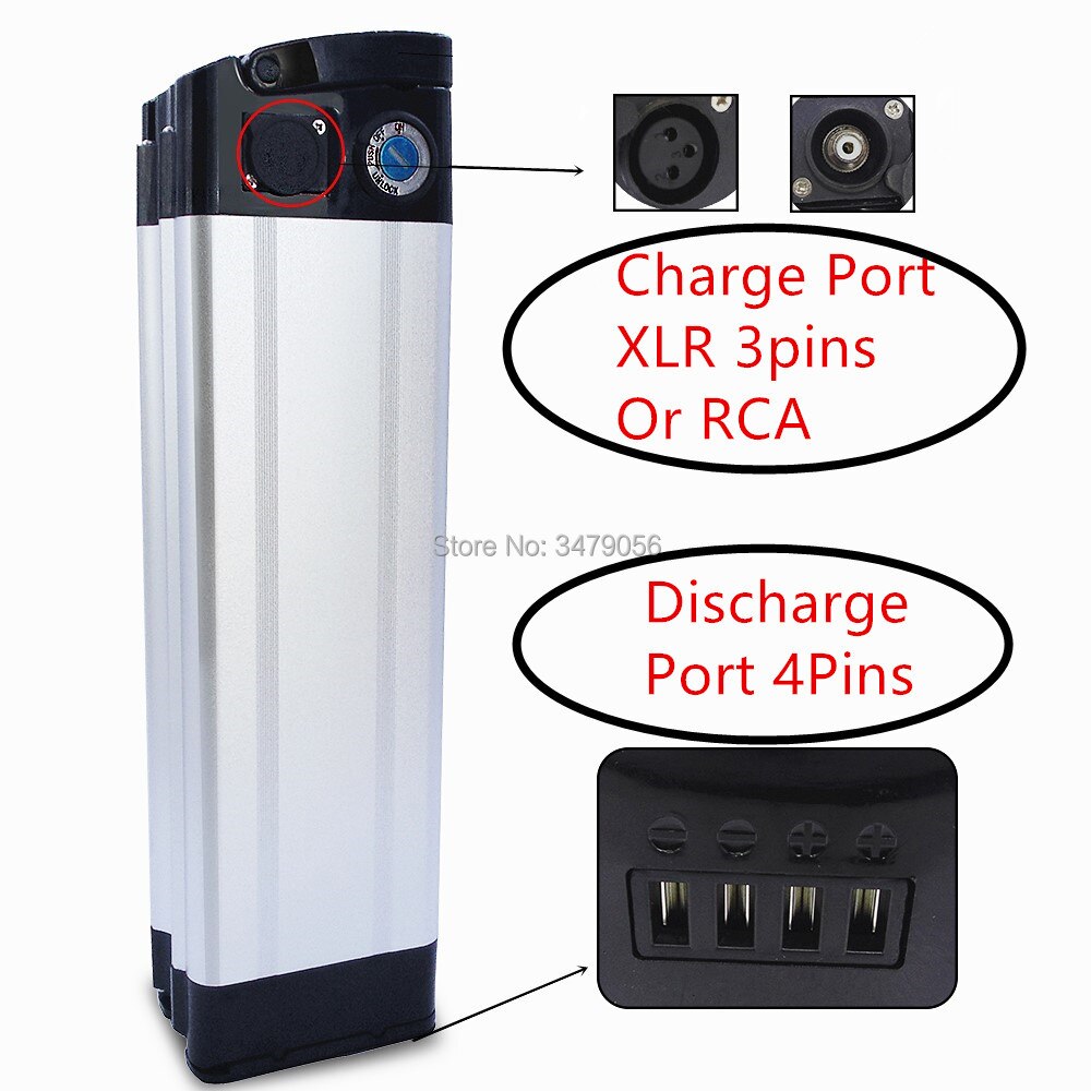 Bottom Port Discharge Plug 4pins Silver Fish Ebike... – Grandado