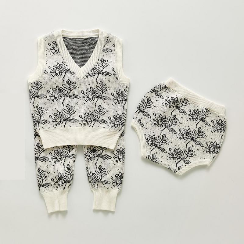 Autumn Baby Knitted Clothes Pattern Sleeveless Ves... – Grandado