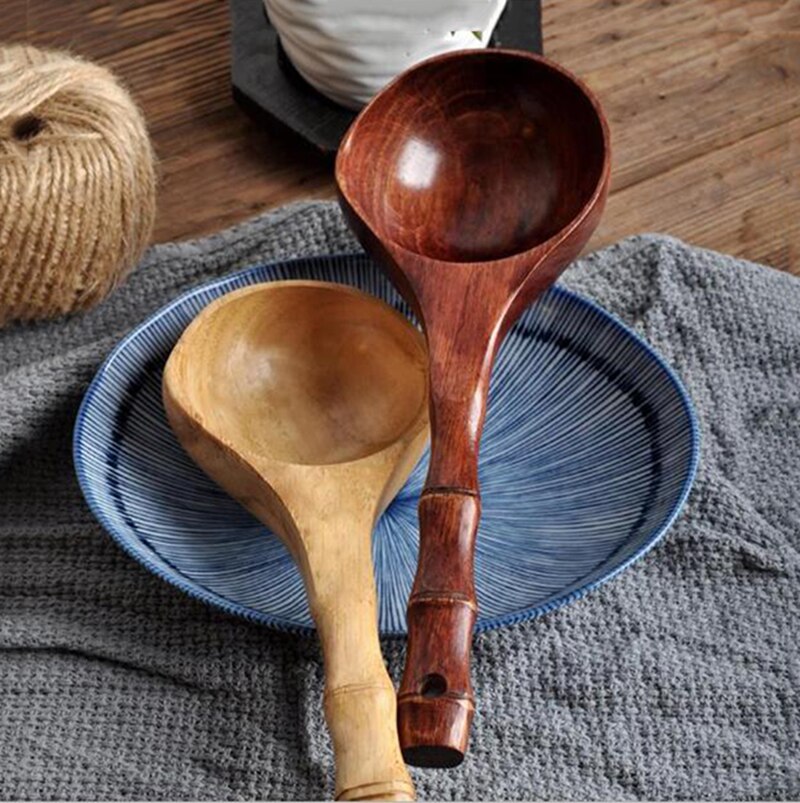 Creatieve Houten Voedsel Lepel, Soild Hout Pap Lep... – Grandado