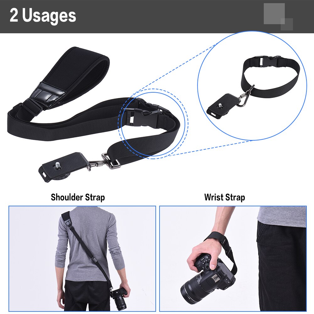 Black Wrist Strap for Canon Nikon Sony Quick Relea... – Vicedeal