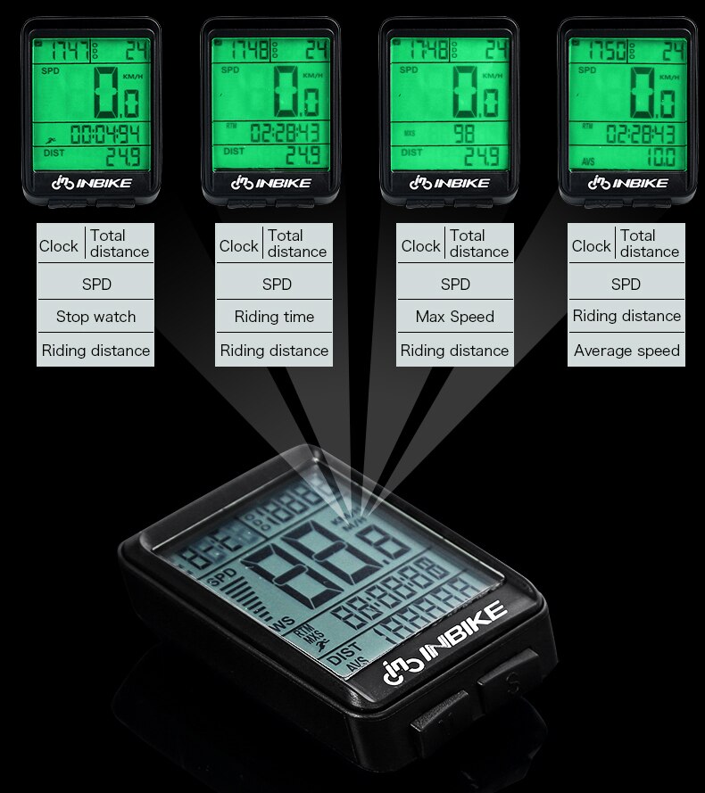Bike Computer Wireless Digital Speedometer For Bik... – Grandado