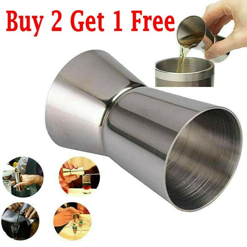 25/50ml Stainless Measure Cup Spirit Cocktails Jig... – Vicedeal
