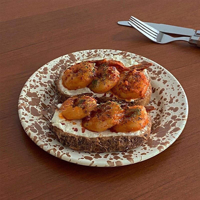 Dot Tablware Plate 디저트접시 8inch Dessert Cake Tablew... – Grandado