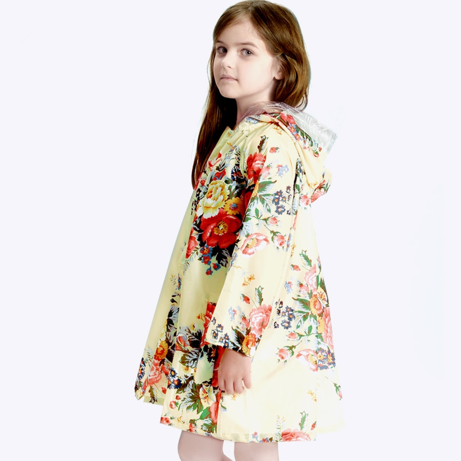 Kocotree lovely big flower children raincoat girls... – Vicedeal