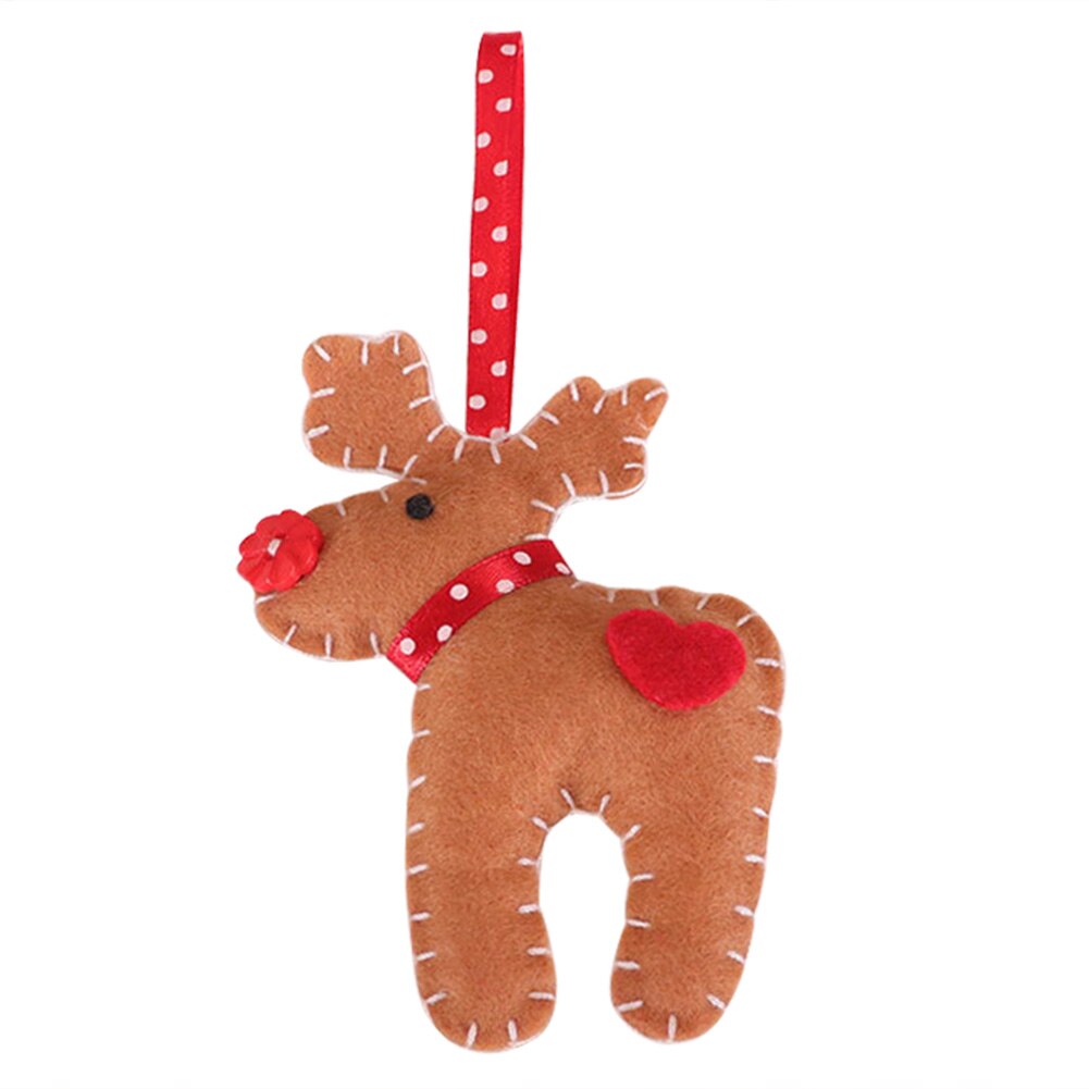 Deer Gingerbread Man Doll Pendants Felt Hanging Or... – Grandado