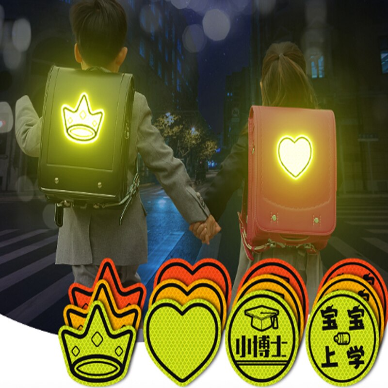 Kids Reflective Warning Stickers Schoolbag Decals ... – Vicedeal