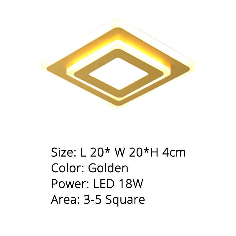 20Cm Goud Kroonluchter Licht Moderne Led Gang Lamp... – Grandado