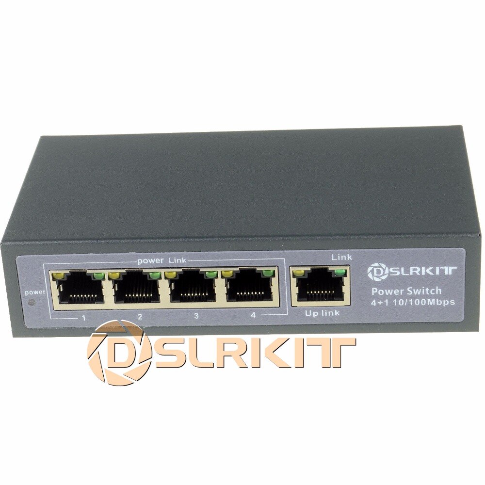 DSLRKIT 5 Ports 4 PoE Injector Power Over Ethernet... – Vicedeal