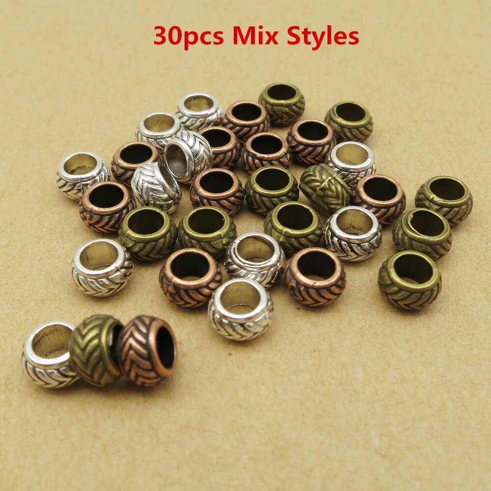 Micro Kleine Zilver/Brons Viking Rune Haar Vlecht ... – Vicedeal