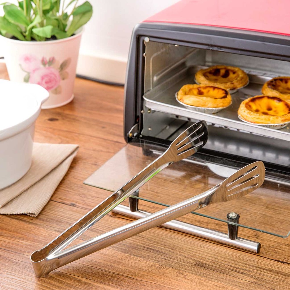 1PC Stainless Steel Kitchen Tongs BBQ Clip Food To... – Vicedeal